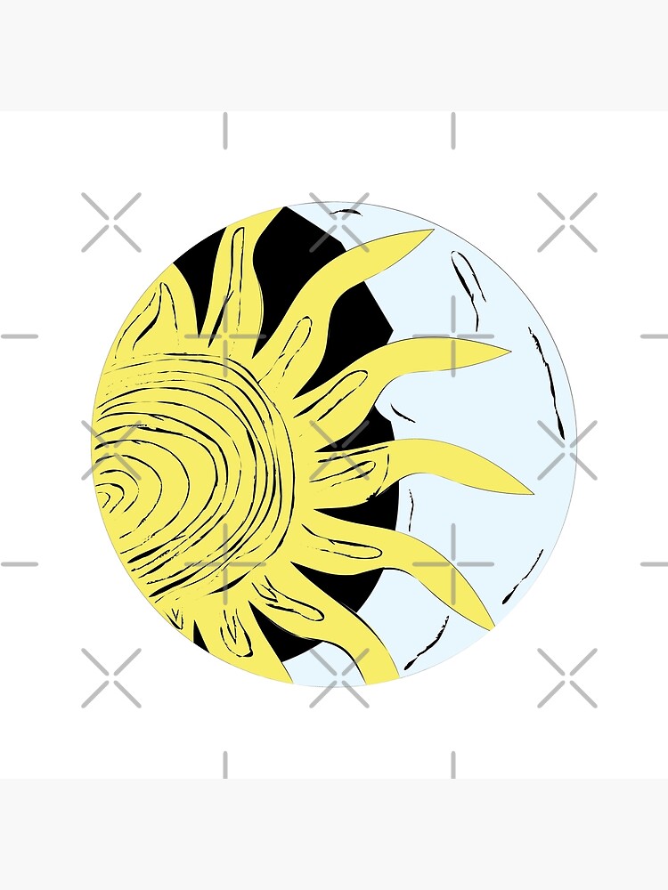 "Sun and moon hug" Poster for Sale by Jenmag | Redbubble