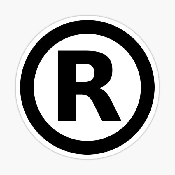 "®Registered Trademark" Sticker for Sale by DRIPPED-STORE | Redbubble