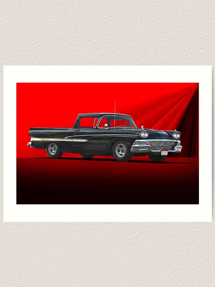 "1958 Ford Fairlane 'Ranchero'" Art Print by DaveKoontz | Redbubble