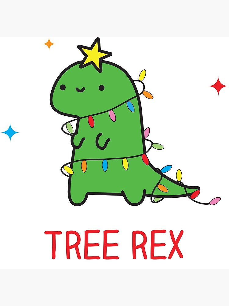 "Tree Rex, Christmas dinosaur" Greeting Card for Sale by IceCreamCat ...