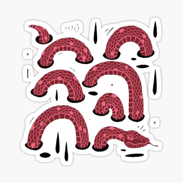"Whack-A-mole snake " Sticker for Sale by sid1497 | Redbubble