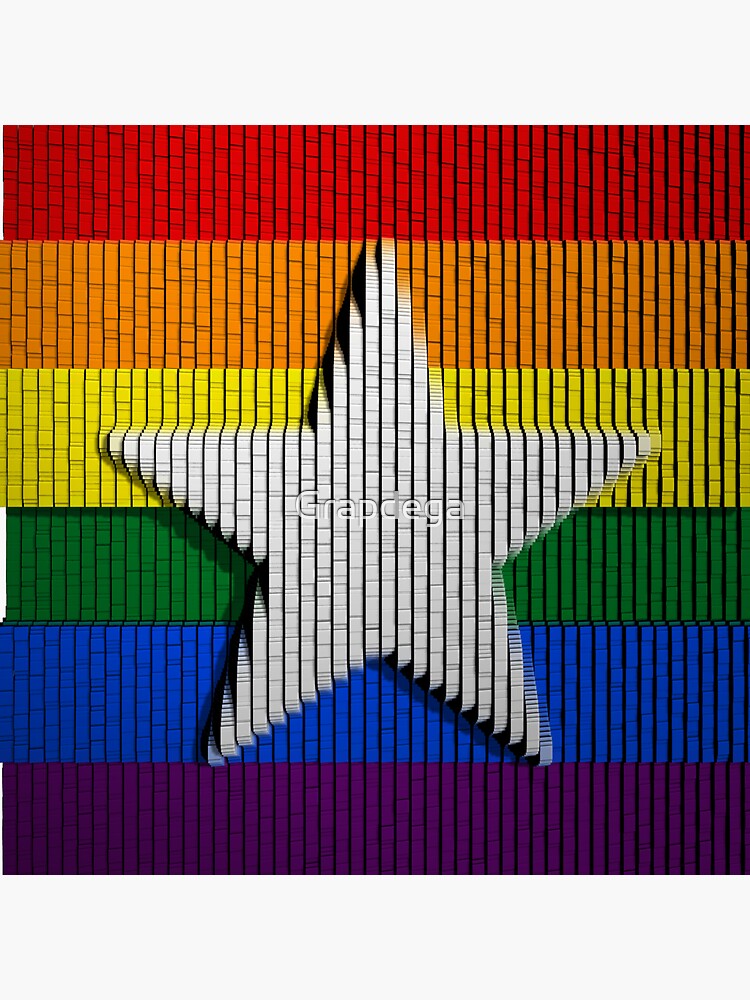"Lgbt Star" Sticker for Sale by Grapdega | Redbubble