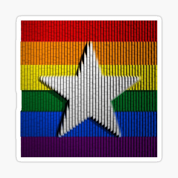 "Lgbt Star" Sticker for Sale by Grapdega | Redbubble