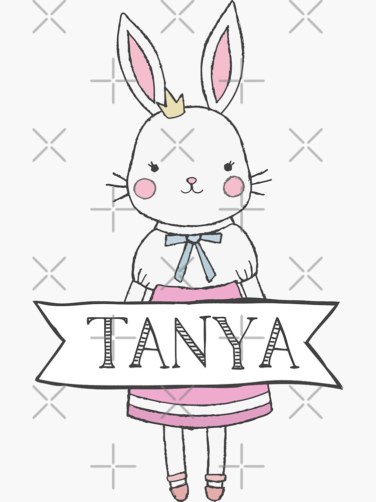 "Tanya" Sticker by A-Personalised | Redbubble