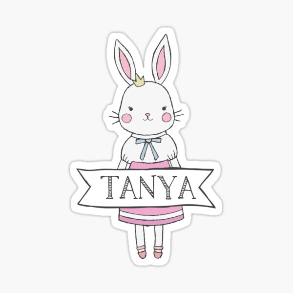 "Tanya" Sticker by A-Personalised | Redbubble