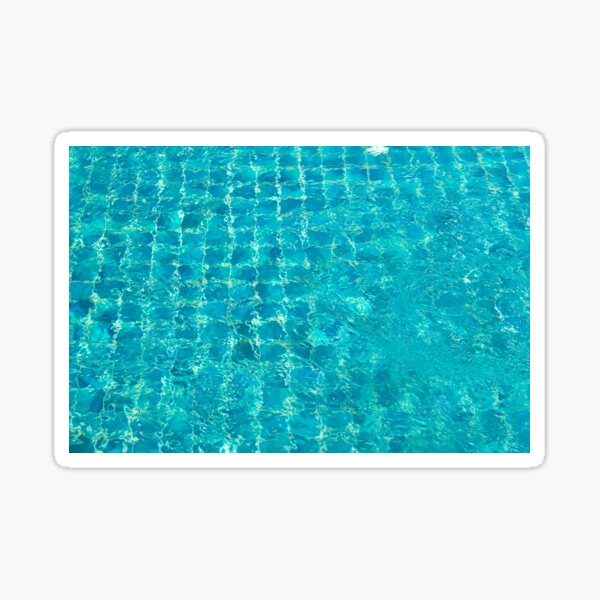 "Pool water texture" Sticker for Sale by Nicomaja | Redbubble
