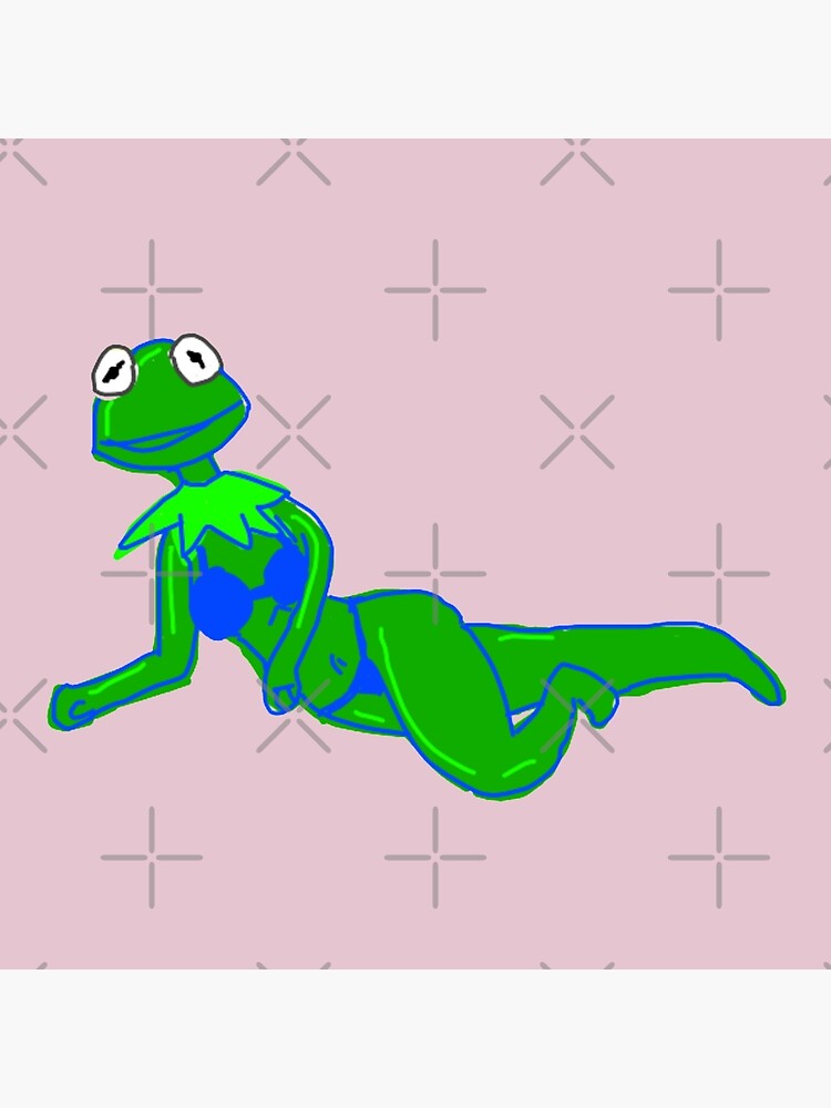 Dank Kermit Drawing Poster By Garfieldslitter Redbubble