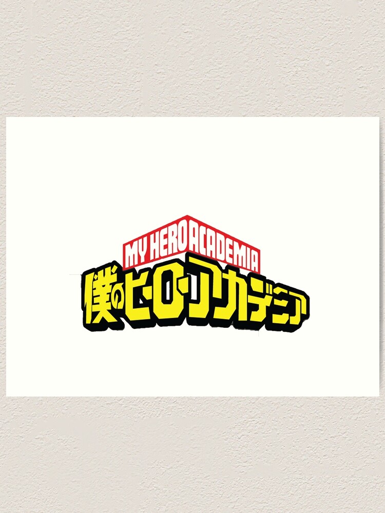 "My Hero Academia logo " Art Print for Sale by emyemy2002 | Redbubble