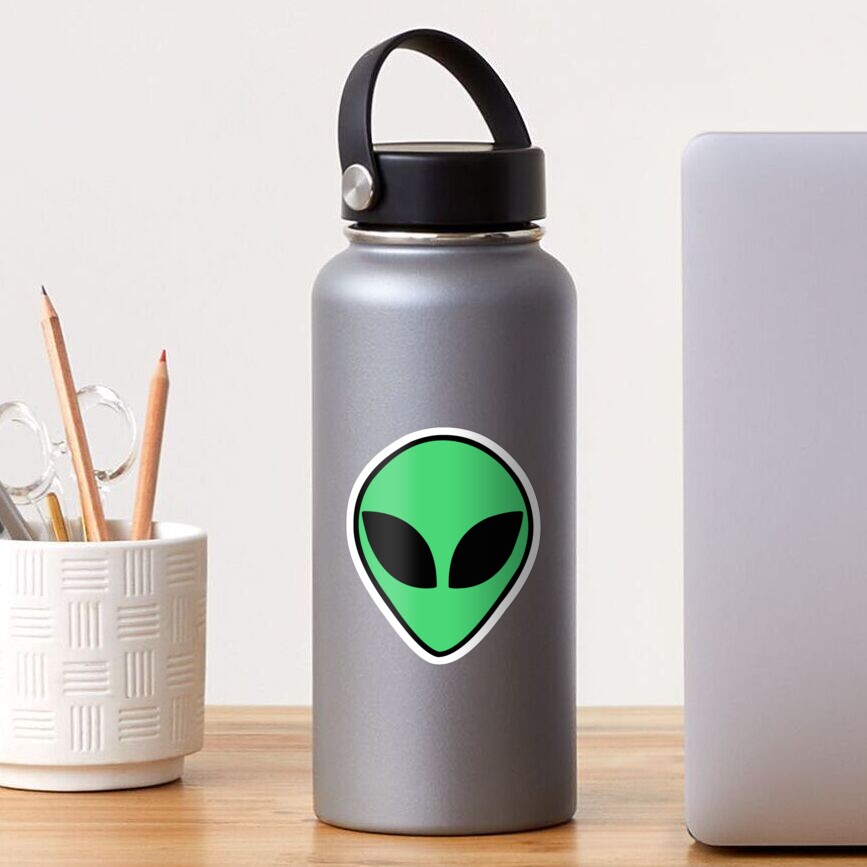 "Alien head" Sticker for Sale by mafaldamaria | Redbubble