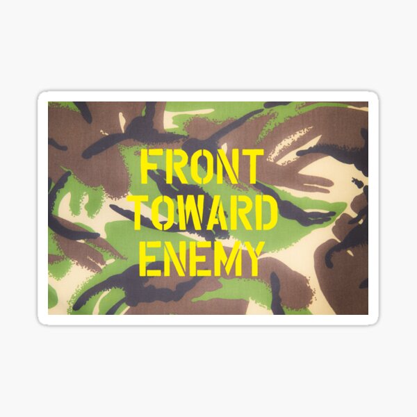 "British Army DPM Camouflage Front Toward Enemy" Sticker for Sale by ...