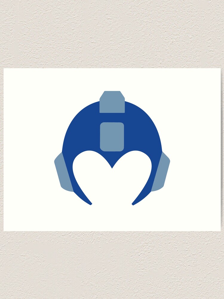 "Mega Man Helmet" Art Print for Sale by Slappers | Redbubble