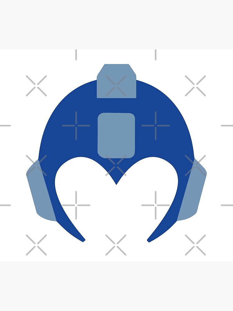 "Mega Man Helmet" Art Print for Sale by Slappers | Redbubble