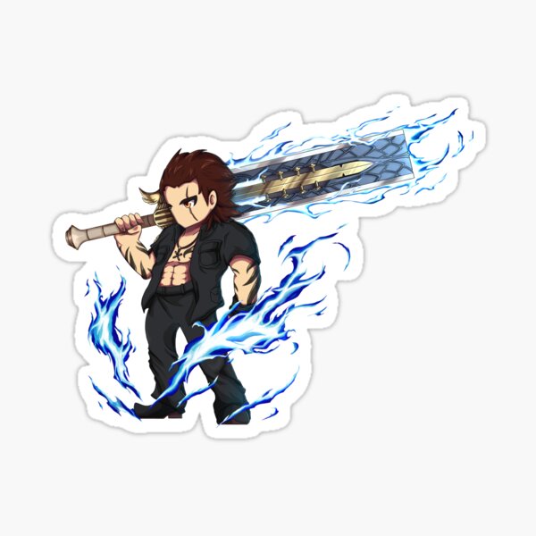 "Gladolius FFXV Chibi" Sticker for Sale by Hyrchurn | Redbubble