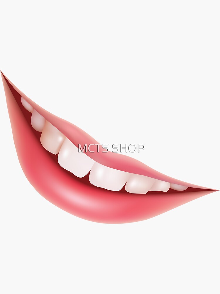 "mouth Smile" Sticker for Sale by abdelouadoudbar | Redbubble