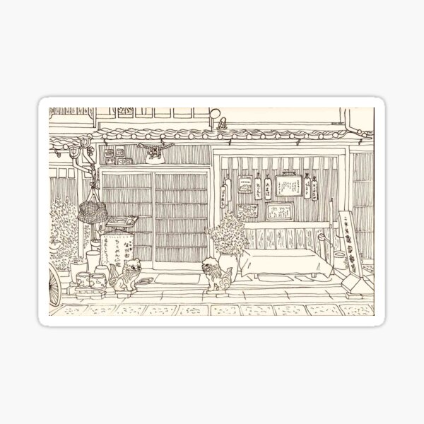 "Japanese Ramen shop" Sticker for Sale by HaxyArt | Redbubble