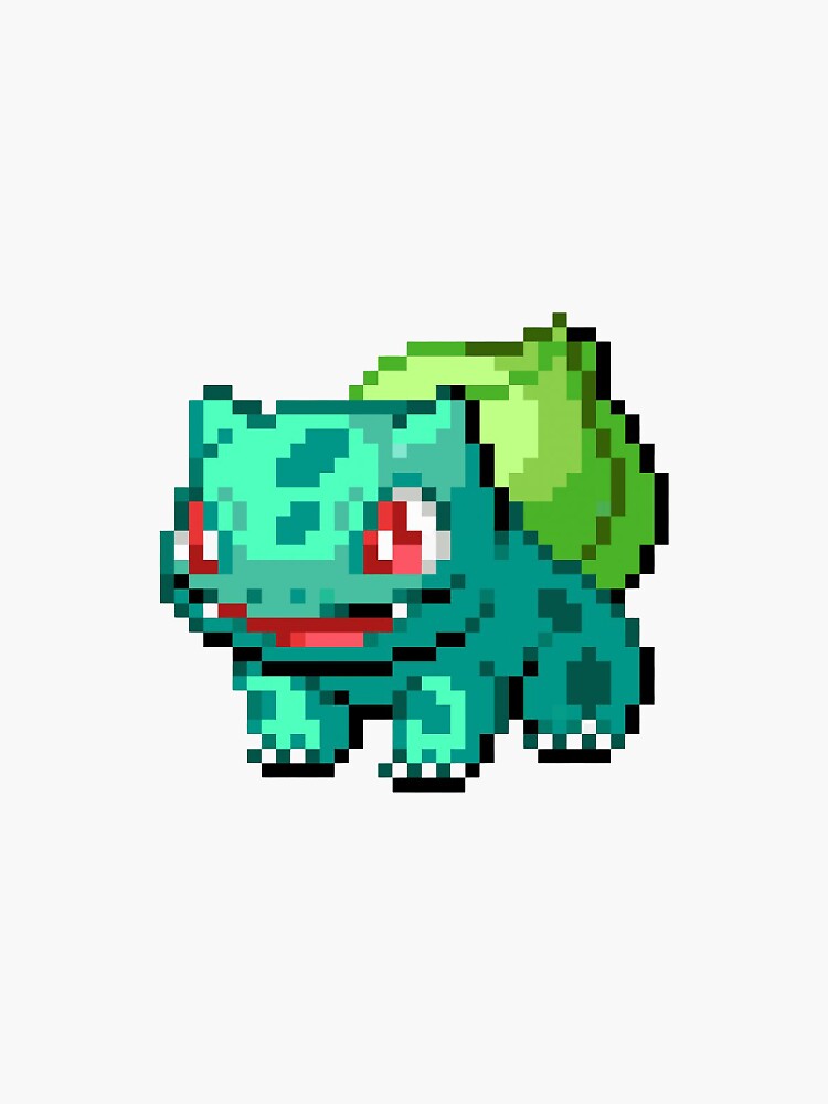 "Bulba pixel" Sticker for Sale by AestheticAnimee | Redbubble