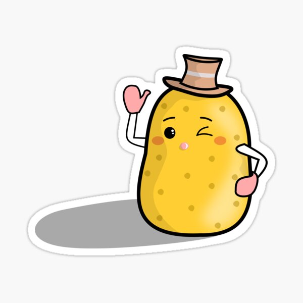"Cutie Potato Fun Welcoming Welcome Food" Sticker by Spiro13 | Redbubble