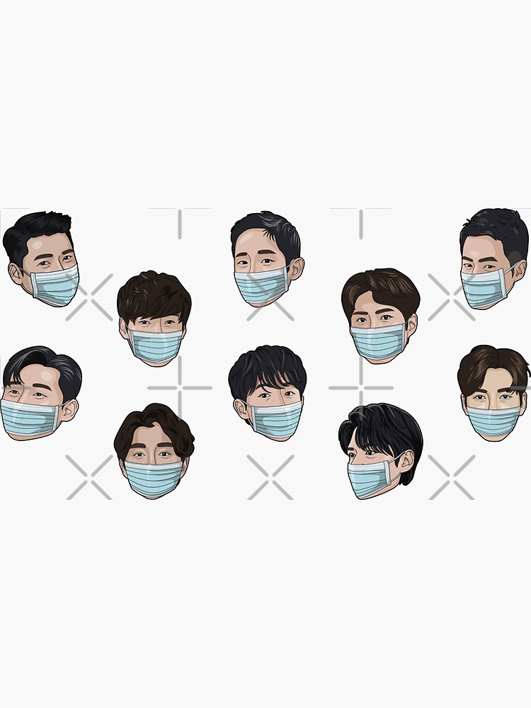 "OPPA on Mask" Sticker for Sale by MisisPepper | Redbubble