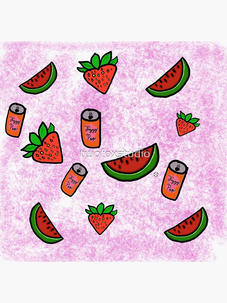"Watermelon Sugar High" Sticker for Sale by twofoxstudio | Redbubble