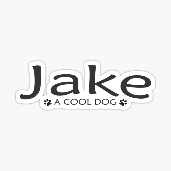 "JAKE" Sticker for Sale by dhajr | Redbubble