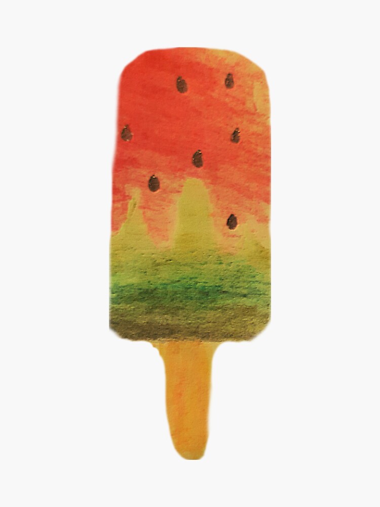 "Watermelon Ice Lolly Doodle" Sticker for Sale by Ets-Doodles | Redbubble
