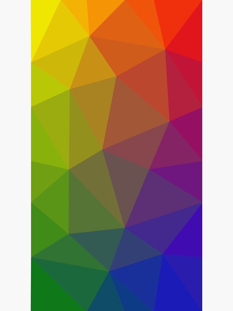 "Polygon multi-color art" Poster for Sale by Boonyen0808 | Redbubble
