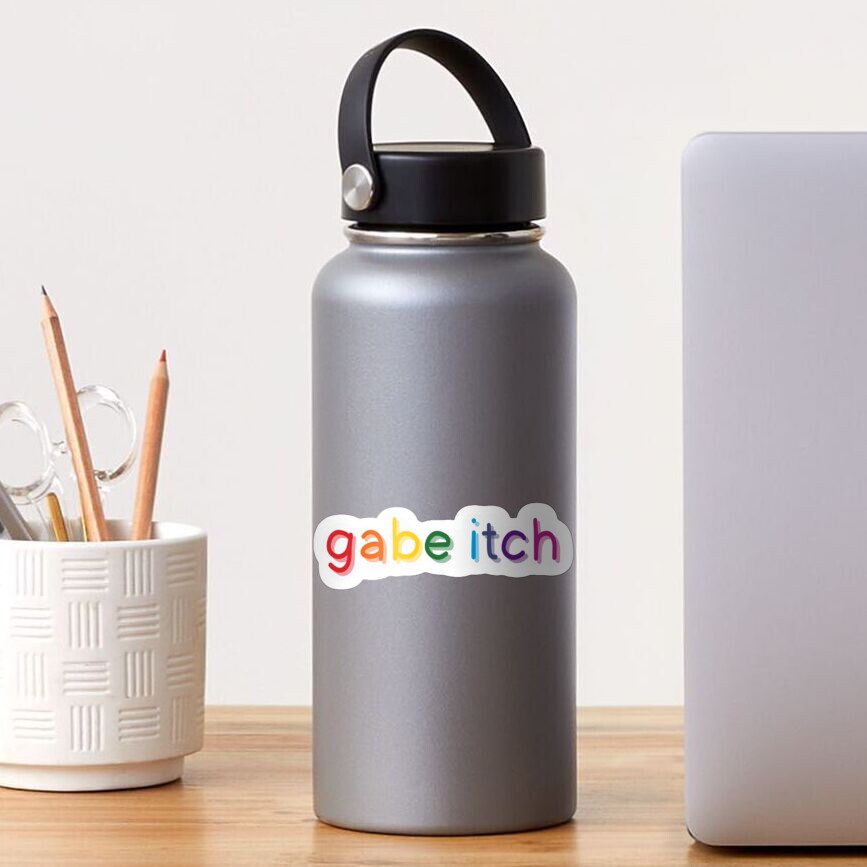 "Gabe itch sticker" Sticker by therealpretzel | Redbubble