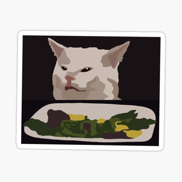 "cat meme" Sticker for Sale by printsbyh | Redbubble