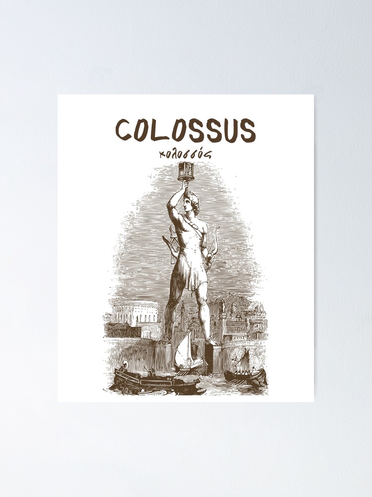 "Colossus of Rhodes" Poster for Sale by HistoryMafia | Redbubble