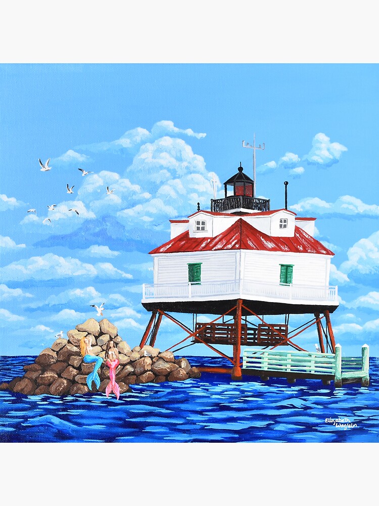 "Thomas Point Lighthouse" Sticker for Sale by Eweglein | Redbubble