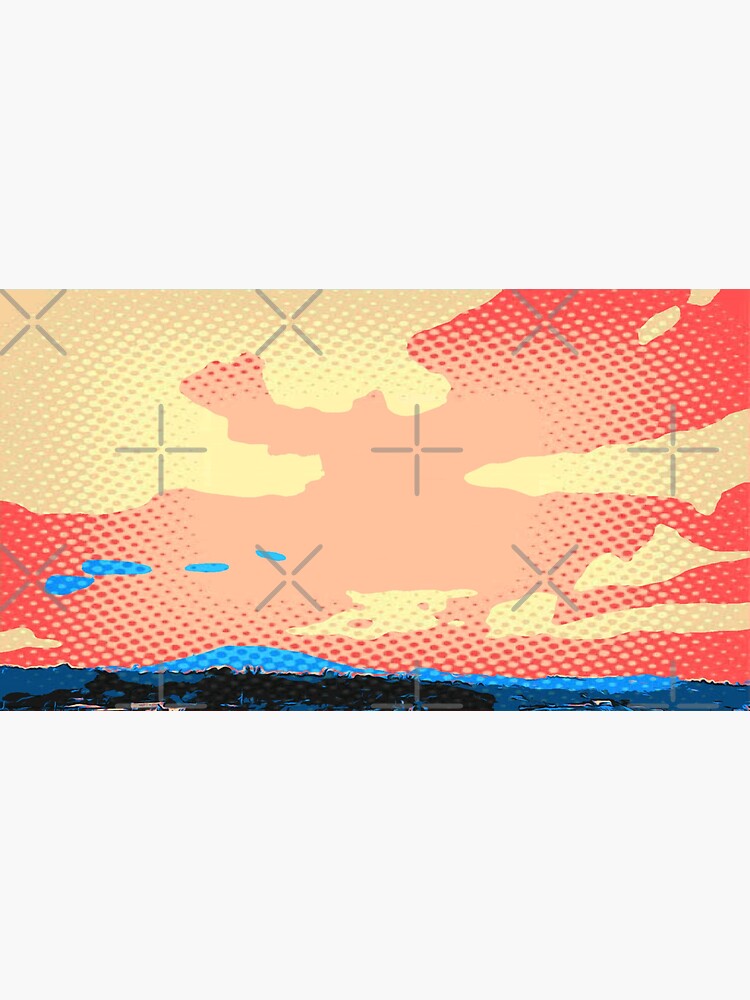 "Popart 2 of Dark Cloudy Sky Over Soche Hill in Blantyre " Sticker by ...