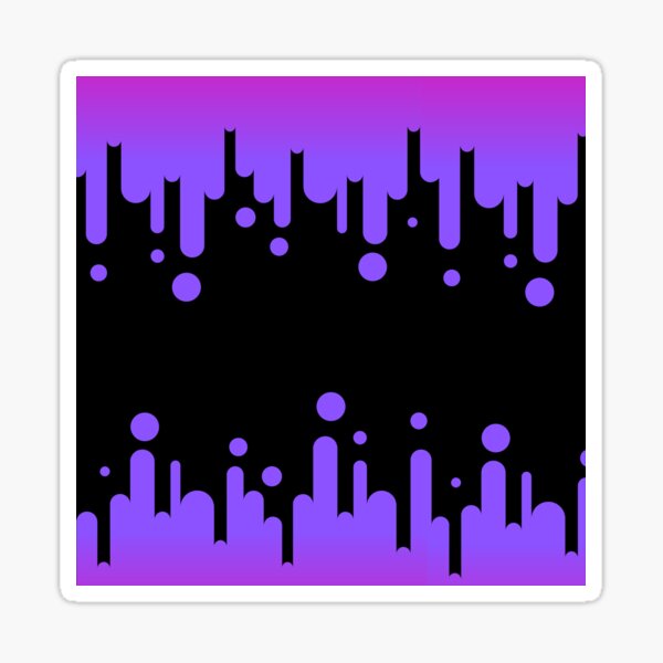 "Black and Purple Drip" Sticker for Sale by JuliaVee | Redbubble