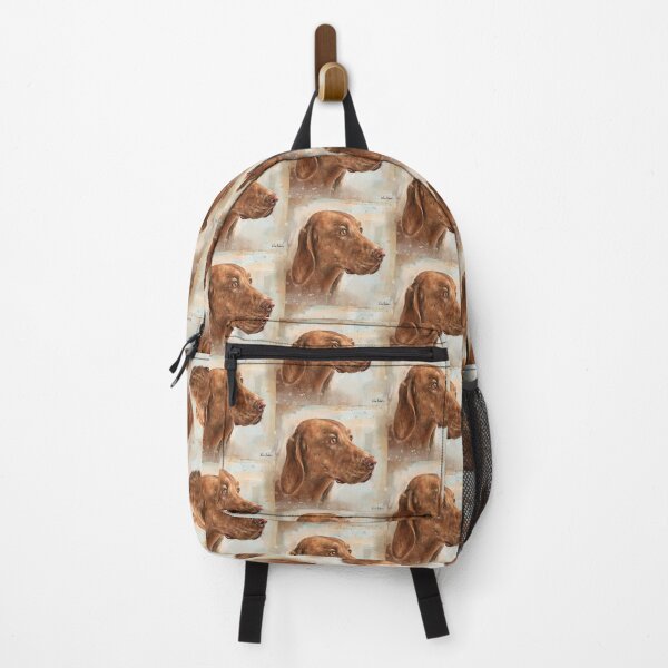 "Painting of a Hungarian Vizsla from the Side" Backpack for Sale by ...