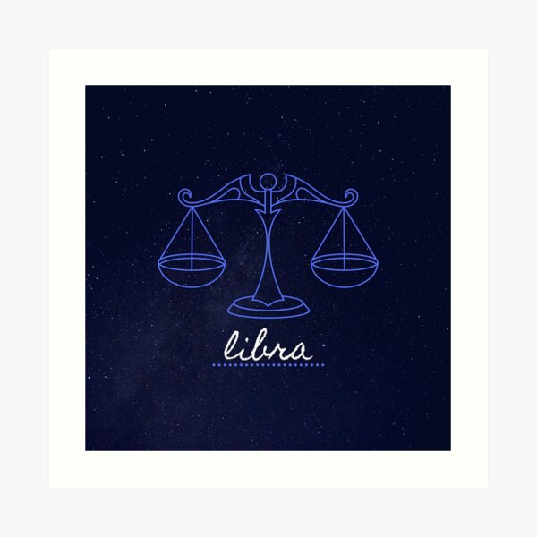 "Astrology Horoscope Zodiac Libra Sign Design" Art Print for Sale by ...