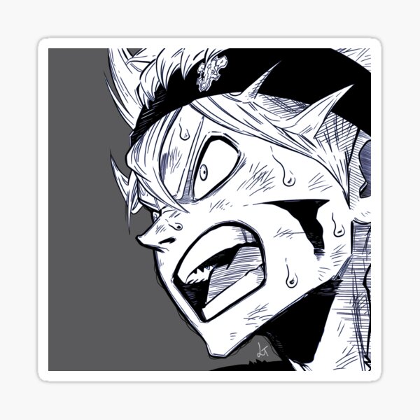 "Black Clover - Asta" Sticker for Sale by LOME- | Redbubble