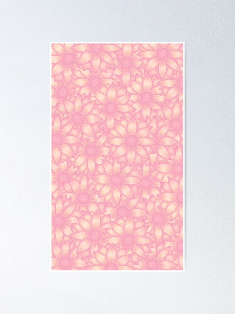 "Light Pink Flowers" Poster by joseyf | Redbubble