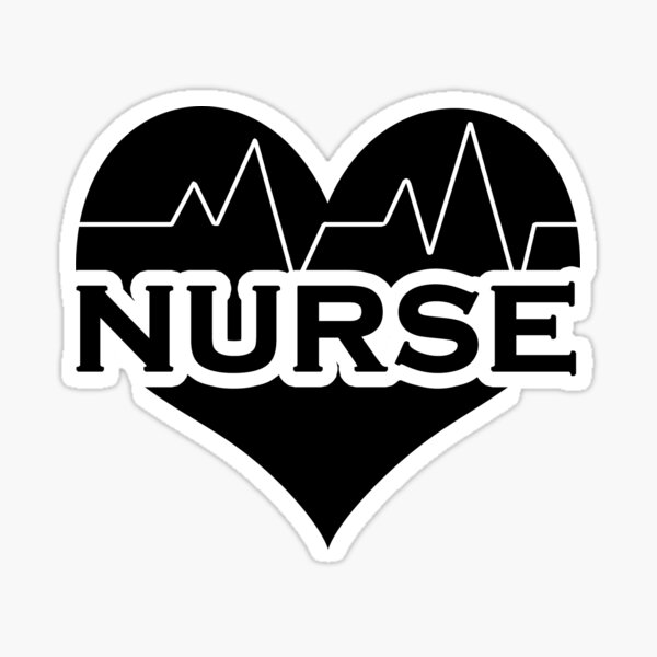 "Nurse Heart" Sticker by Freosan | Redbubble