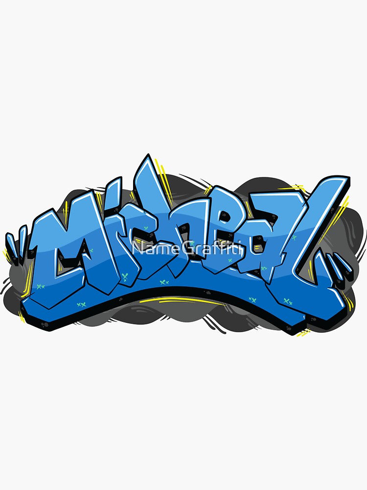 "Micheal Graffiti Name" Sticker for Sale by NameGraffiti | Redbubble