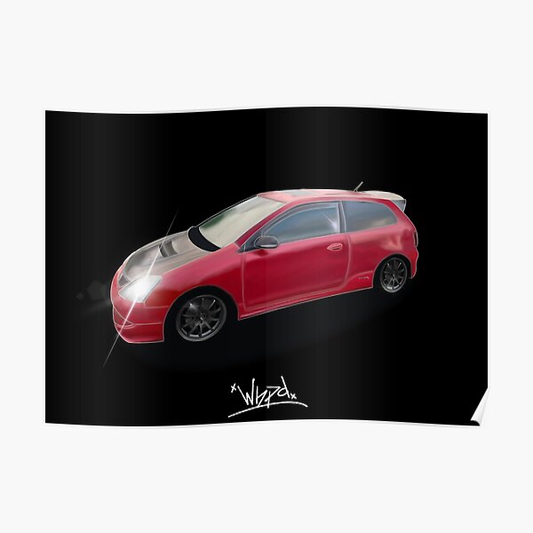 "EP3 Honda civic Type R" Poster for Sale by jxrdy-p | Redbubble