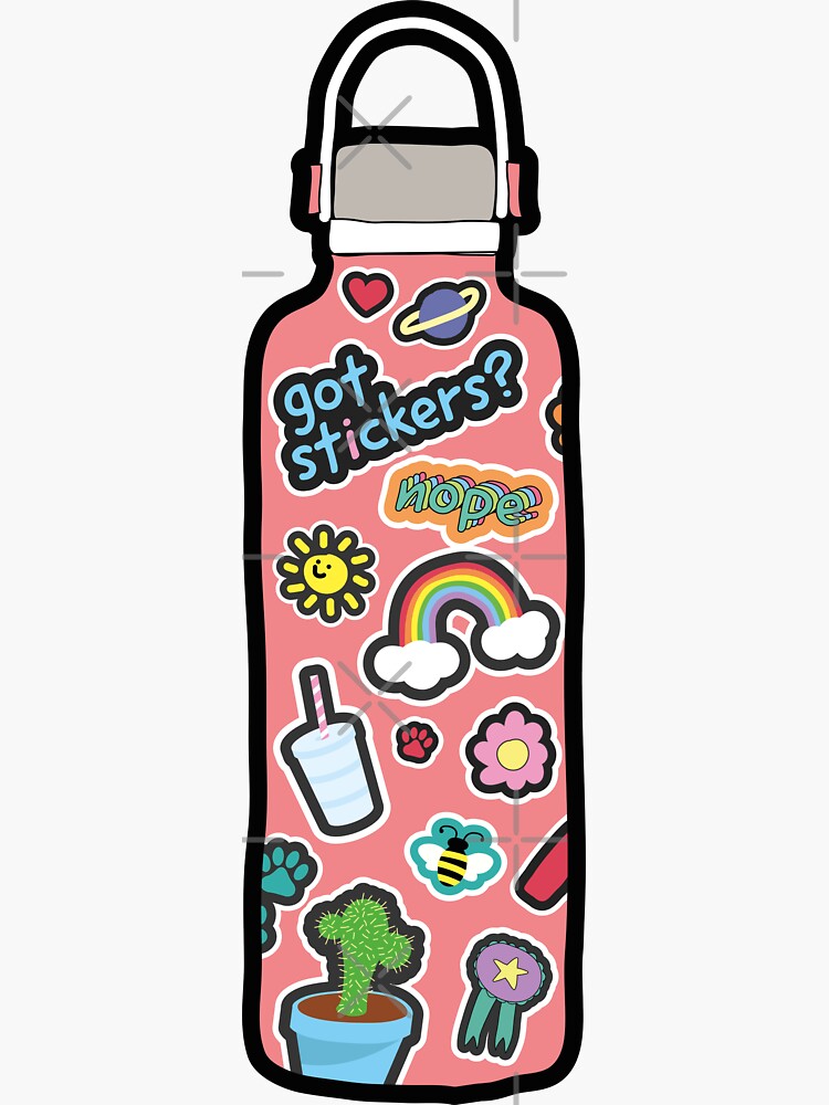 "Hydro Flask Stickers" Sticker by MartineMeeka | Redbubble