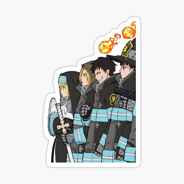 "Fire force" Sticker by xPalkia | Redbubble