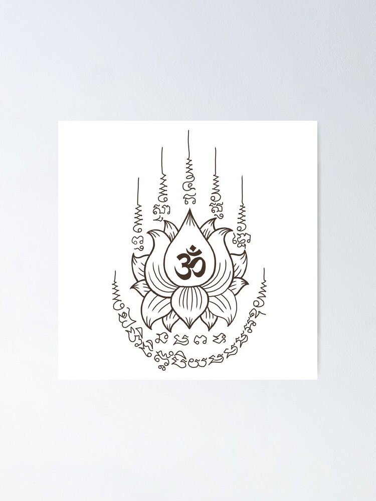 "Sak Yant Tattoo" Poster for Sale by bikibaam1 | Redbubble
