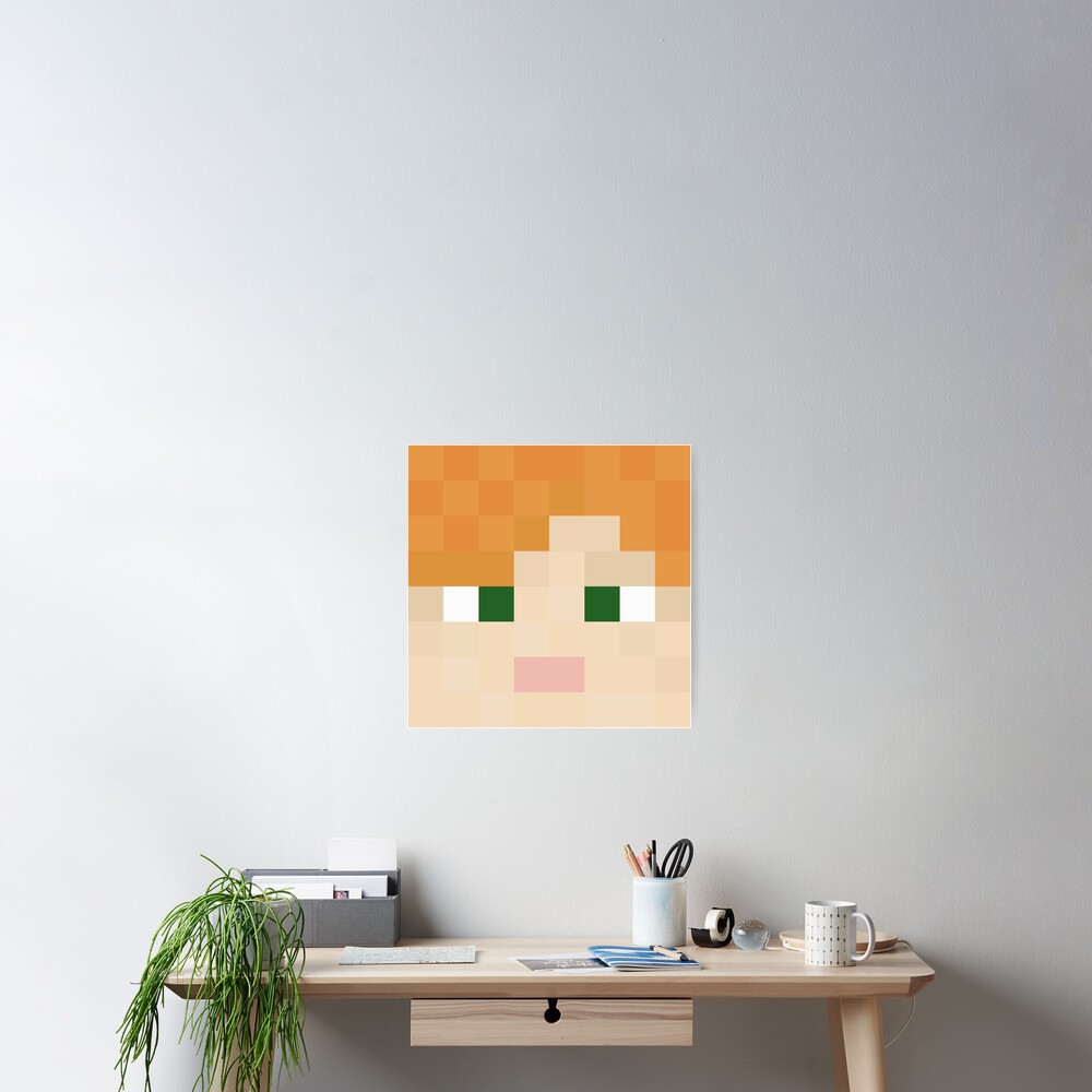 "Minecraft Alex Face" Poster for Sale by dwebble | Redbubble