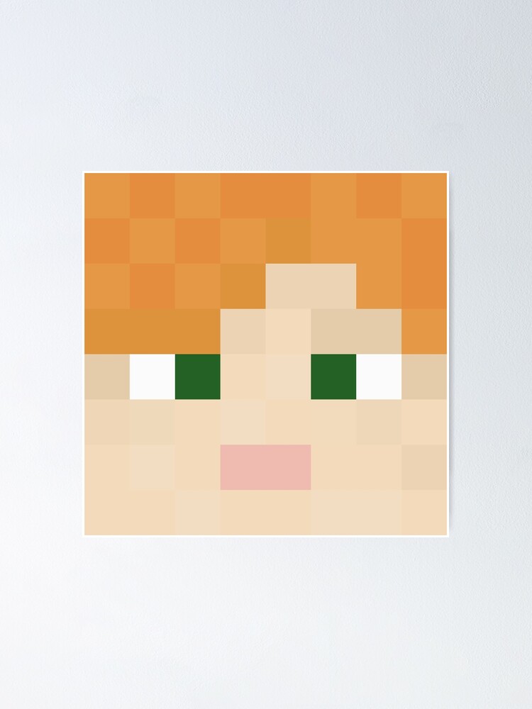 "Minecraft Alex Face" Poster for Sale by dwebble | Redbubble