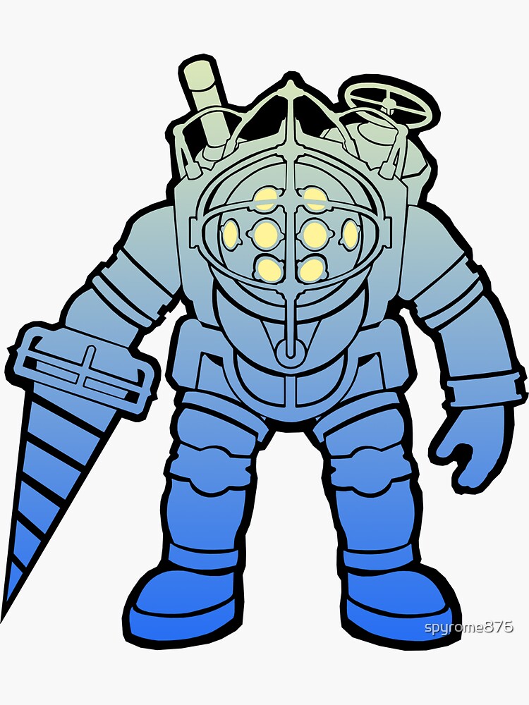 "Big Daddy (Colour)" Sticker by spyrome876 | Redbubble