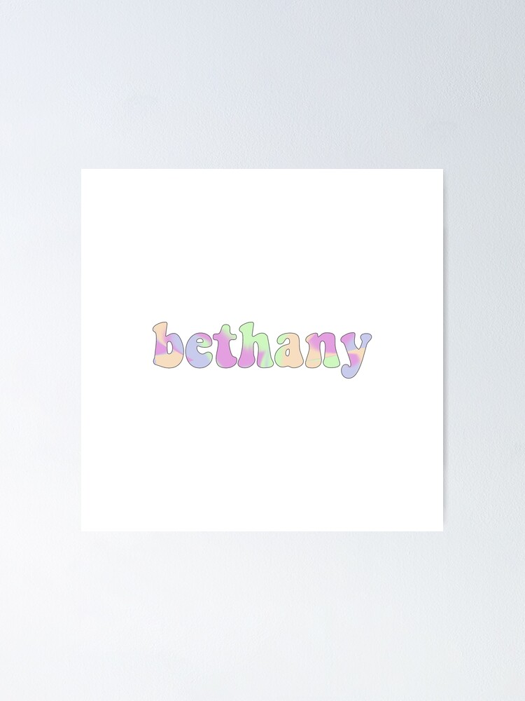 "bethany pastel custom name design marble" Poster for Sale by Emilys ...