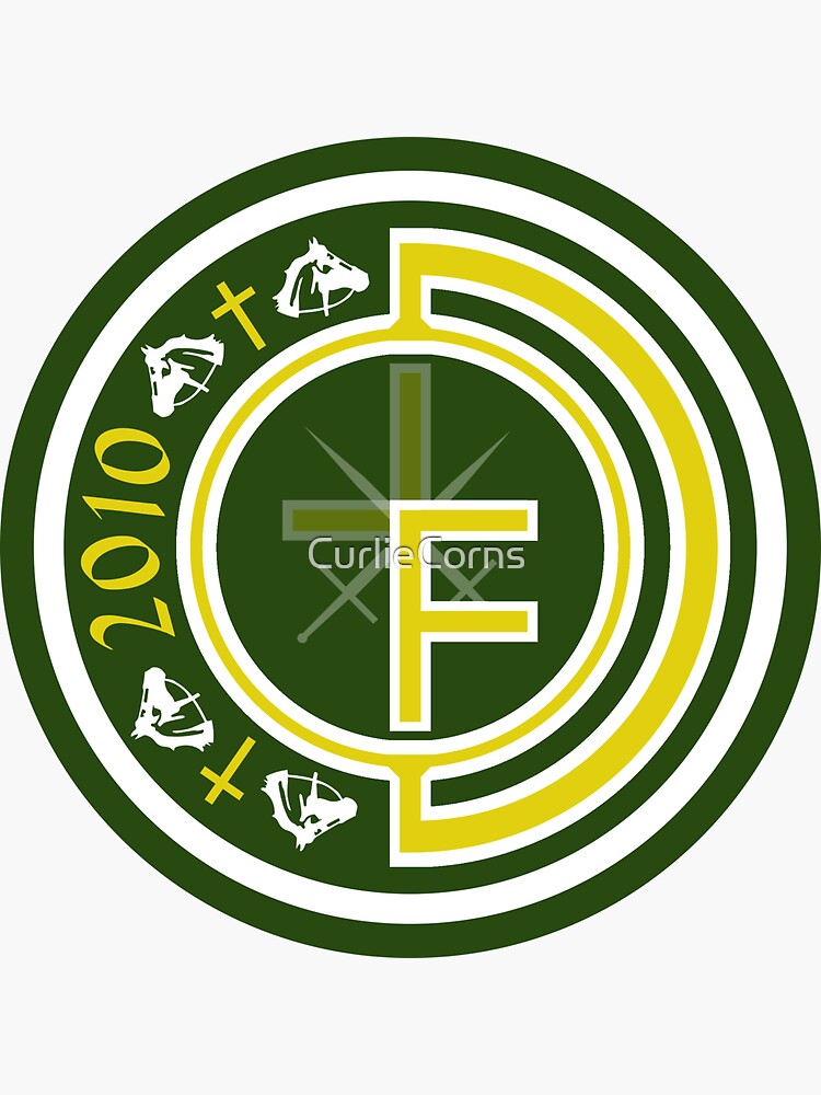 "(DoF) roundel only merchandise" Sticker by CurlieCorns | Redbubble