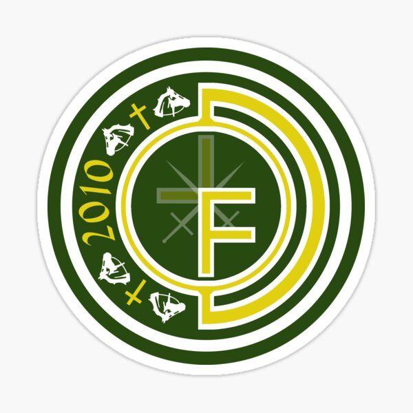 "(DoF) roundel only merchandise" Sticker by CurlieCorns | Redbubble