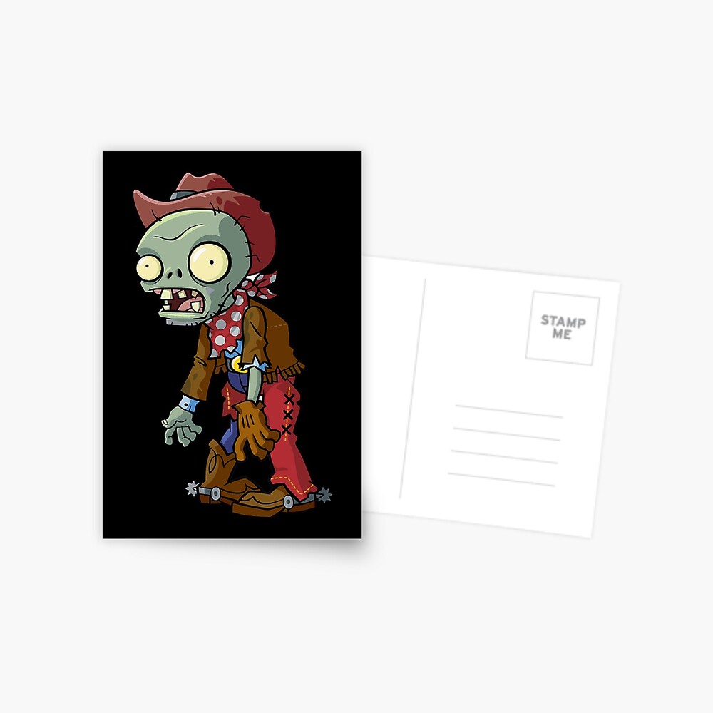 Postal «Plants vs Zombie - vaquero» de weaboomean | Redbubble
