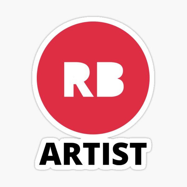 "RedBubble artist Redbubble Logo" Sticker for Sale by SimplyHilarious ...